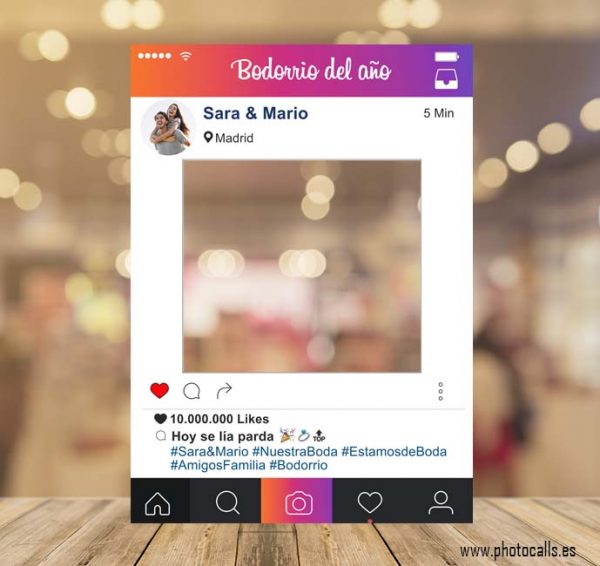 Marco Instagram Rainbow - Photocalls y Atrezzo